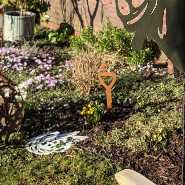 Metal Owl Fence Topper Garden Art Outdoor Ornaments Rusted Sculpture - Etsy