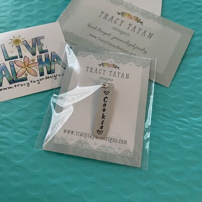 Extra Tags Personalized Engraved Name or Date Tag Copper, Brass or ...