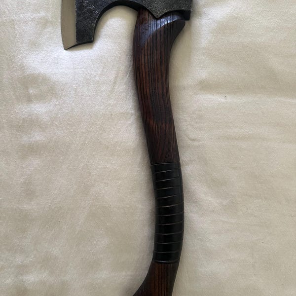 Double Blade Axe Handmade, Double Head Axe, Viking Long Axe, Two Handed ...