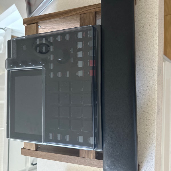 Akai MPC ONE Custom Stand With Wrist Pad Rack Solid Walnut Wood / MPC ...