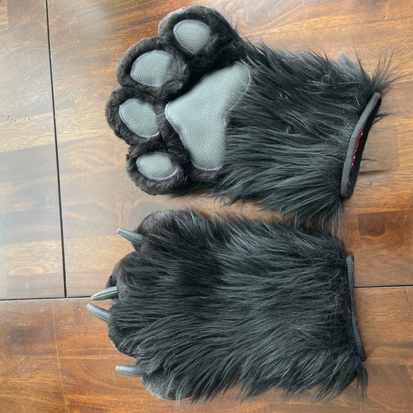Fursuit Puffy Hand Paw Custom Any Color, Cute Fluffy Furry Hand Paws ...