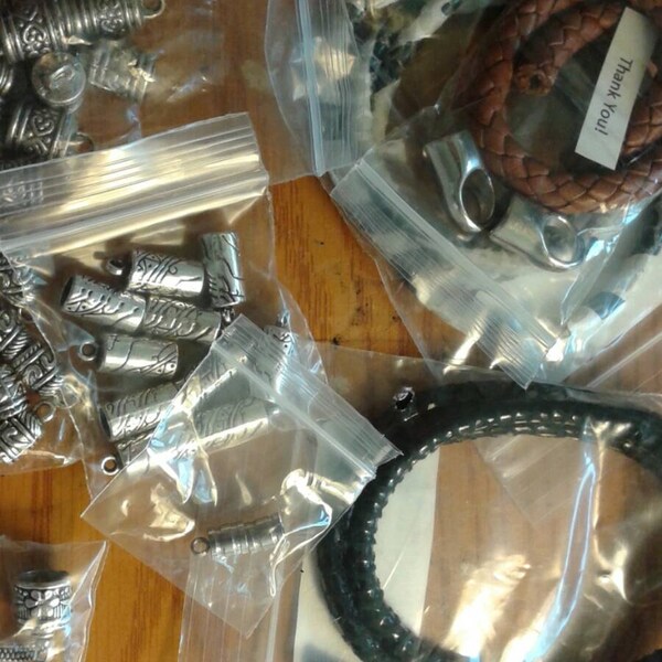 5MM Stainless Steel End Cap, TWO Pieces, Cap for Leather or Cord, 4-5mm ...