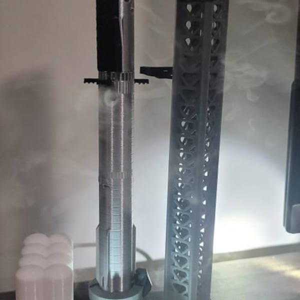 3D Printed Venting Starship Rocket - A Desktop Model of Spacex's ...