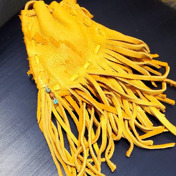 Native American Bag, Concho Belt Bag, Leather Medicine Bag, Medicine ...