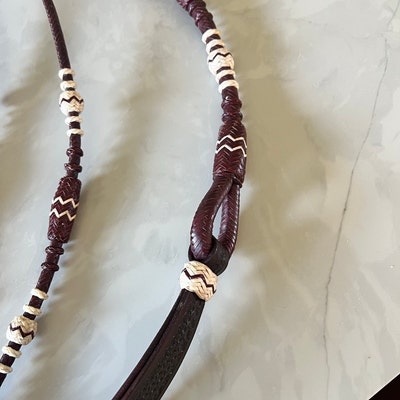 Handmade Bosal Set, 40 Plaits Rawhide Natural Bosal Set, Bosal Set ...