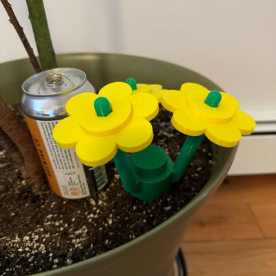 4-piece Jumbo Brick Flowers 3d Printed With Eco-friendly Biodegradable ...