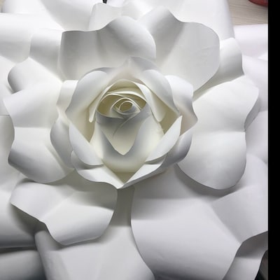 Printable PDF Paper Rose Templates, Giant Paper Rose Flower Templates ...