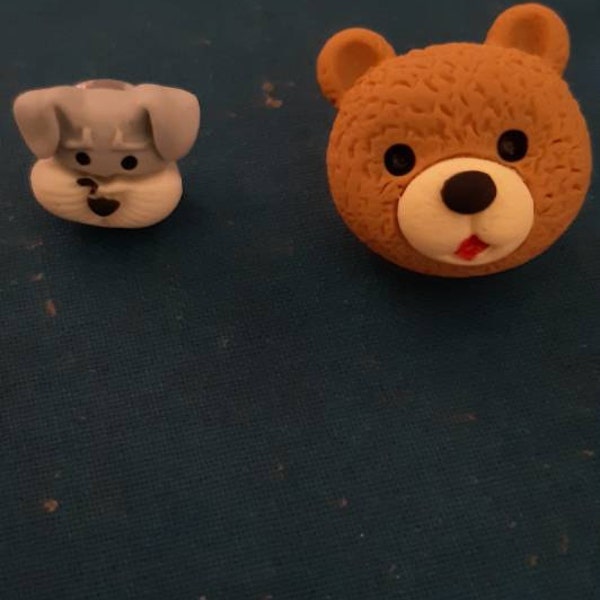 16mm Kids Baby Resin Cute Kawaii Dog Shank Sewing Buttons, Children ...