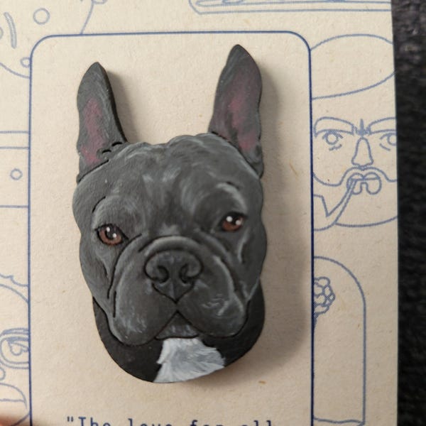 Hand Painted Wooden Cat Pin | Cute, Angry or Indifferent Kitty Brooch ...