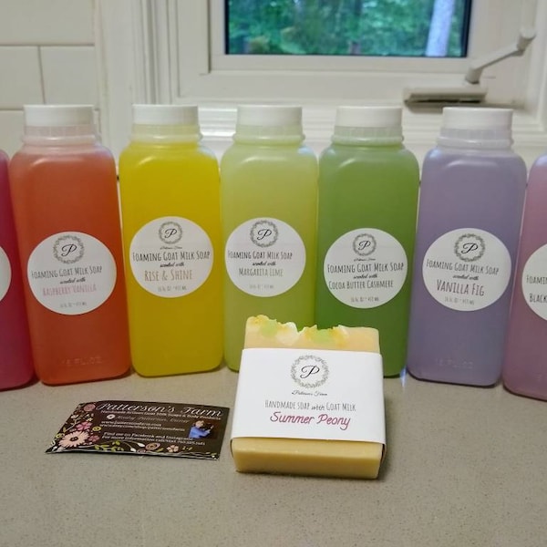 Goat Milk Foaming Soap Refill Bottles Sustainability Recycle
