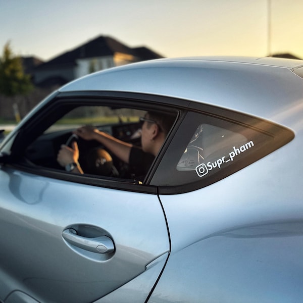 Off White Style Custom Text Vinyl Decal Window Personalized JDM Aesthetic Streetwear Label ...