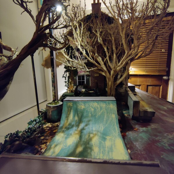 12 Cement Fingerboard Park Bench / Ledge With Graffiti / Weathering ...