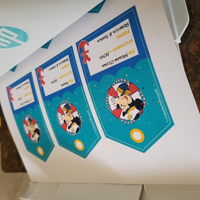 DCL Fish Extender Gift Tag Captain M Digital Download Shimmering Seas ...