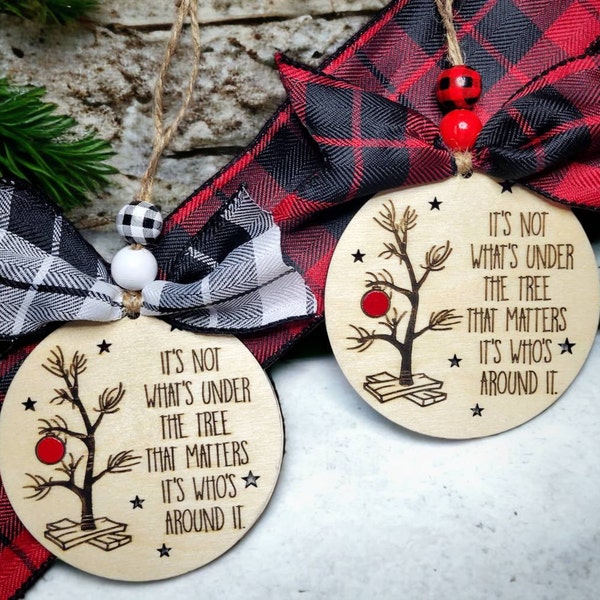 Its Not What's Under the Tree, Christmas, Ornament, SVG, Laser File ...