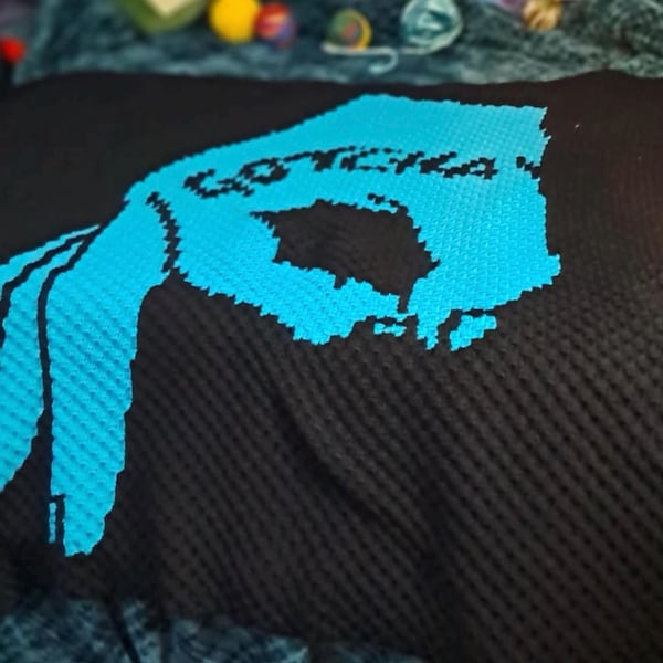 Kneeling Soldier American Flag Pattern Graph With Single Crochet ...