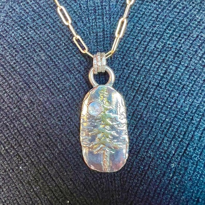 Sterling Silver Forest Pendant Enchanted Forest Jewelry Tree - Etsy