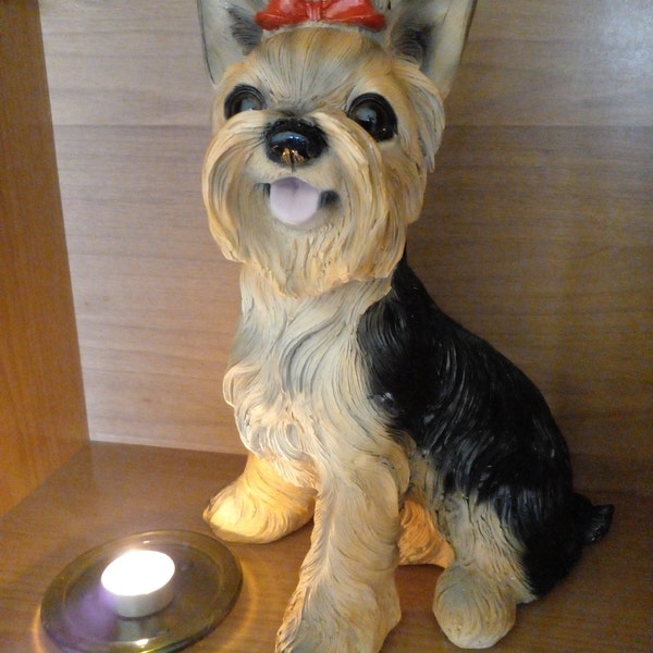 Yorkshire Terrier Urn *cremation Statue Pet Ashes *dog Keepsake ...