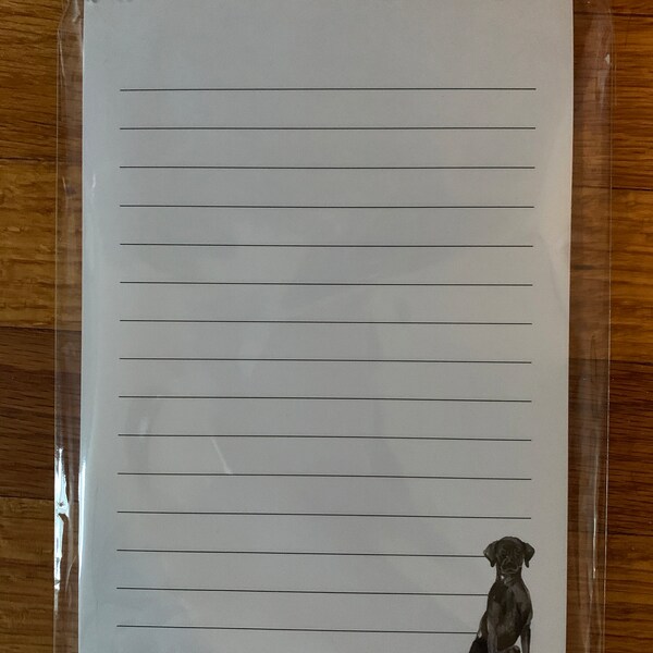 Personalized Dog Animal Notepad Stationery, A Note From Notepad With ...