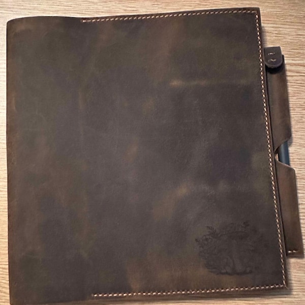 Personalized Vintage Leather Document Holder Case Folder ,A4 / Letter ...