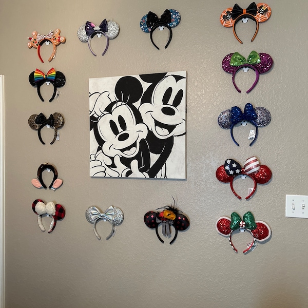 Decorated Mickey Ear Wall Displays 5, 10, or 20 Packs Also 3 Packs of ...