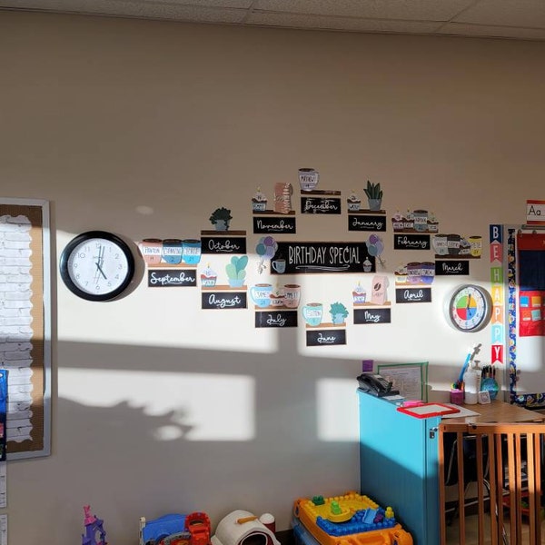 Coffee Theme Farmhouse Classroom Birthday Posters and Name Tags - Etsy