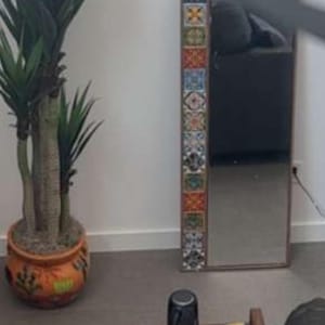 Handmade Tile Turkish Mirror Stone Framed Mirror Wall Hanging Decor ...