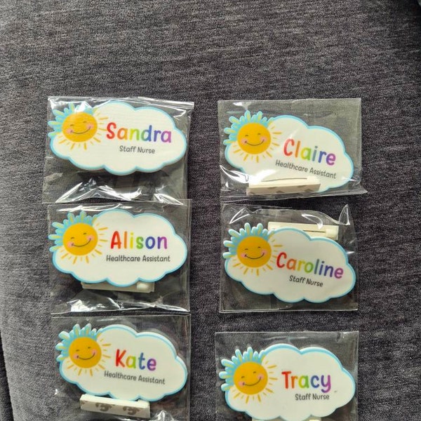 Sunshine Name Badge, Nurse, Doctor, Student, Midwife, Hospital - Etsy UK