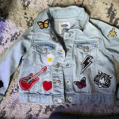 White Rose Badge Iron on Patches Jacket Patch Floral Patches - Etsy