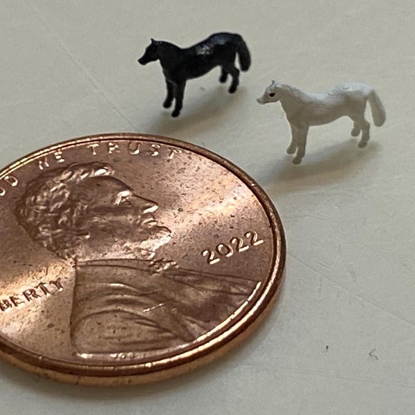 Spooky Trees Hand Painted Miniatures Micro Figurines for Jewelry ...