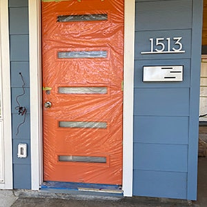 Modern Mailbox Post Mount Mailbox Black/robin Egg - Etsy