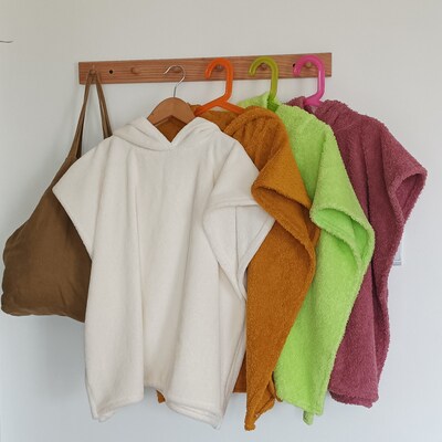 Hooded Poncho Towel Sewing Pattern PDF Instant Download Bath Towel Step ...