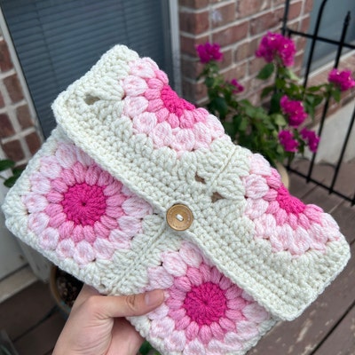 SUNFLOWER Burst V2.0 BOOK Cover / Crochet Flower Book Jacket ...