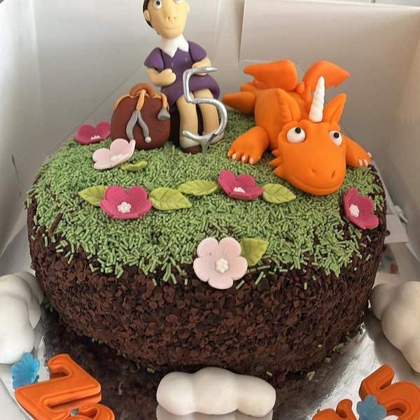 Zog Inspired (unofficial) Edible Fondant Cake Toppers - Etsy UK