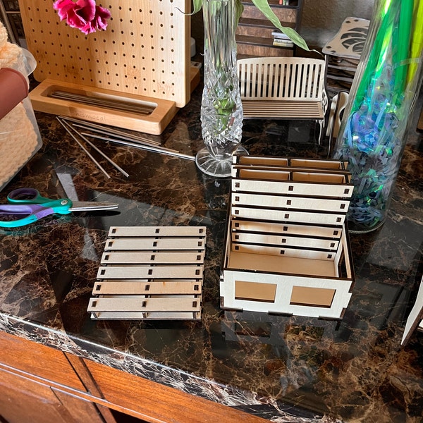 Boxed Pallet Coaster Svg Files, Vector Files for Wood Laser Cutting - Etsy