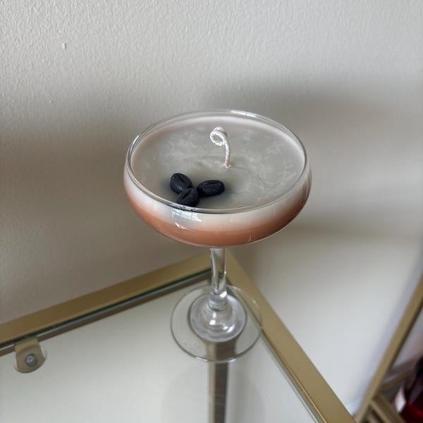 Espresso Martini Candle, Candle, Coffee Scented, Soy Wax Candle ...