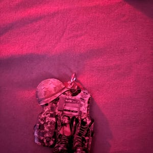 Personalized Military Uniform Keychain, Boot and Hat American Veteran ...
