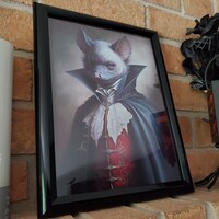 Gothic Bat Vintage Poster, Art Poster Print, Home Decor, Victorian ...