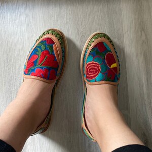 Mexican Flats Chiapas Style// 100% Leather/// Huarache - Etsy