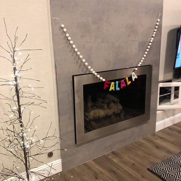 FALALA Felt Garland | Bow Garland | Felt Ball Garland | Christmas Felt ...