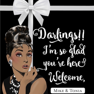 Darlings I Am so Glad You Are Here, Welcome Printable Audrey Hepburn ...