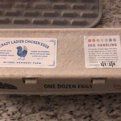 Custom Labels for Egg Cartons Personalized for Your Farm or Coop ...