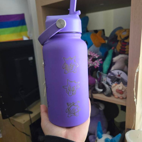 Luffy Gear 5 Water Bottle, One Piece Engraved Coffee Tumbler ...