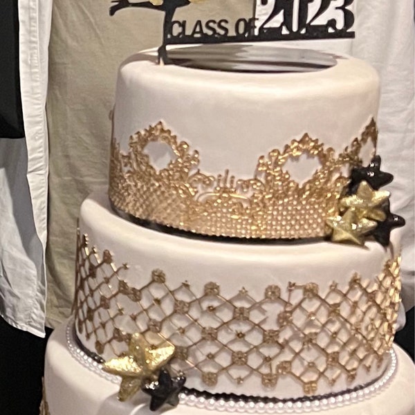 Personalized Graduation Cake Topper Class of 2025, Personalized Cake ...