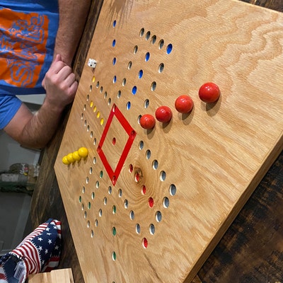 Jokers and Marbles 8 Player Game in Select Pine - Etsy