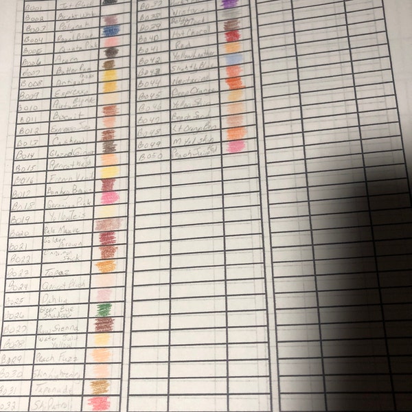 A4 Colour Swatch Chart | 24 Colours | A4 Portrait + Landscape | DIY ...