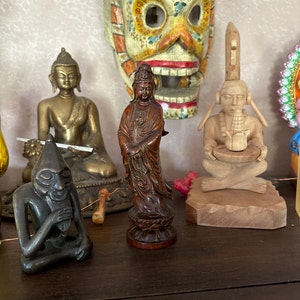 Vintage Copper Buddha Head Small Zen Meditation Copper Casting, Detail ...