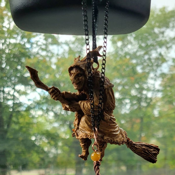 La Befana the Witch Ornament, Hand Painted Resin Sculpture |rustic ...