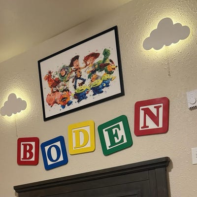 Toy Story Style Wooden Alphabet Blocks. Name Blocks. Personalised ...