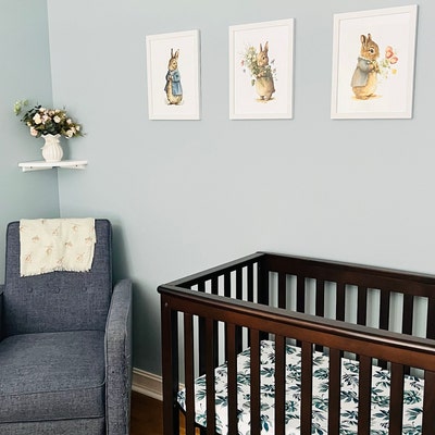 Peter Rabbit Inspired Watercolor Prints Set of 3, Nursery Art, Kids ...