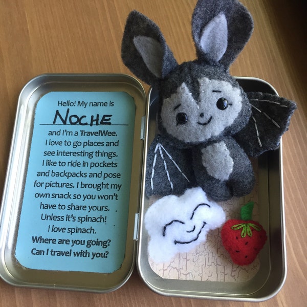 Felt Bat Travel Wee Travel Toy Altoid Tin - Etsy